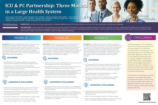 Intensive Care Unit (ICU) & Palliative Care Partnership | 2019 Seminar ...