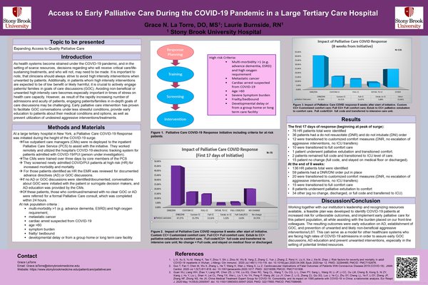 Access to Early Palliative Care During the COVID-19 Pandemic in a Large ...