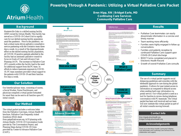 Powering Through a Pandemic: Utilizing a Virtual Palliative Care Packet ...